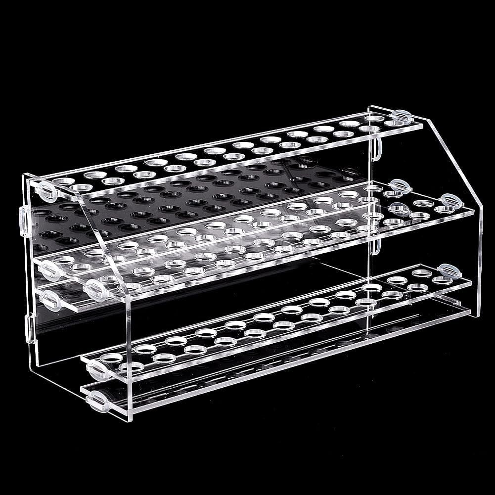 Acrylic Pen Holder Display 48-Slot Pen Holder Rack 2-Tier Clear Pencil ...