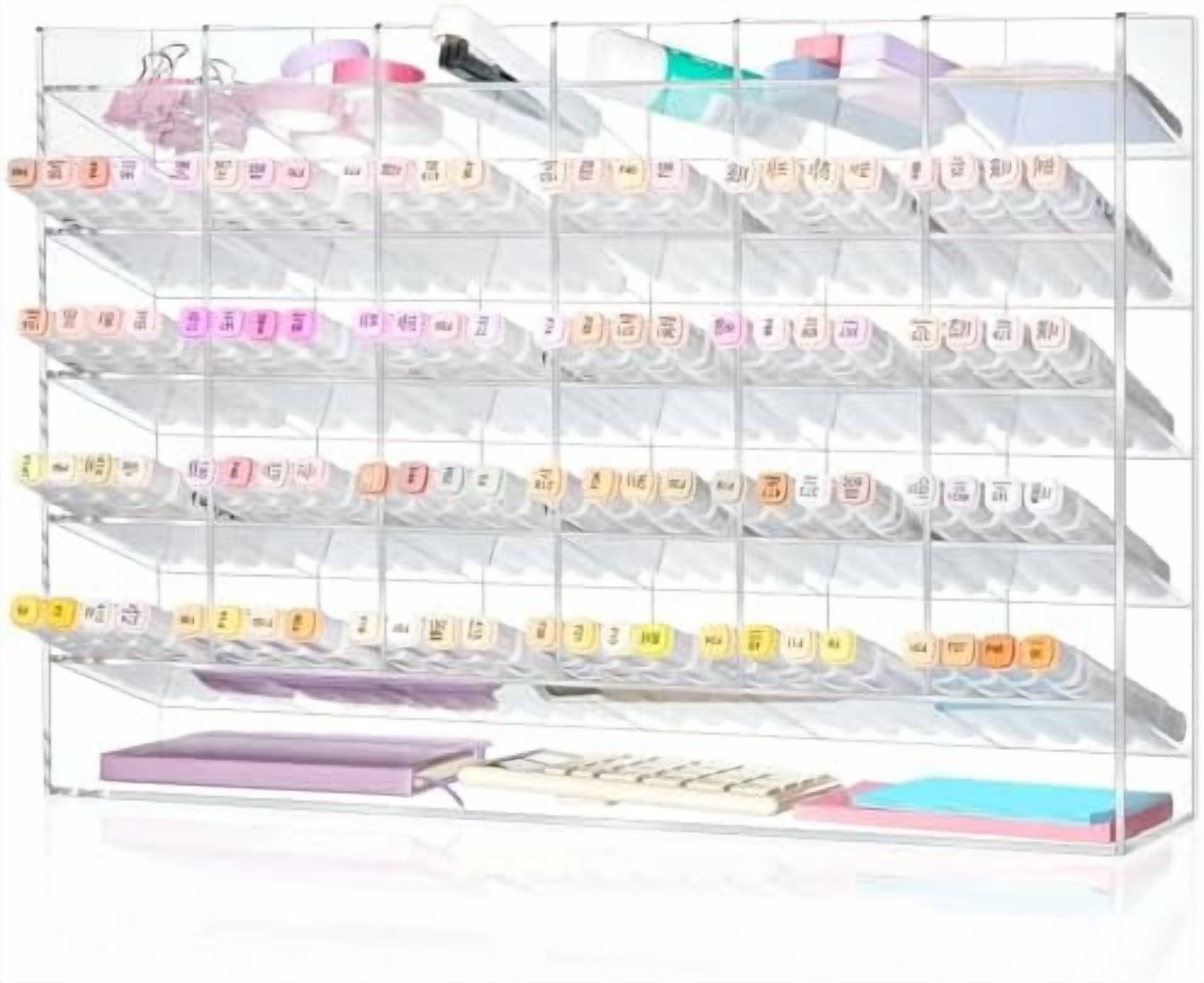 Acrylic Pen Organizer Storage for 350 Markers Vertical Marker Organizer ...