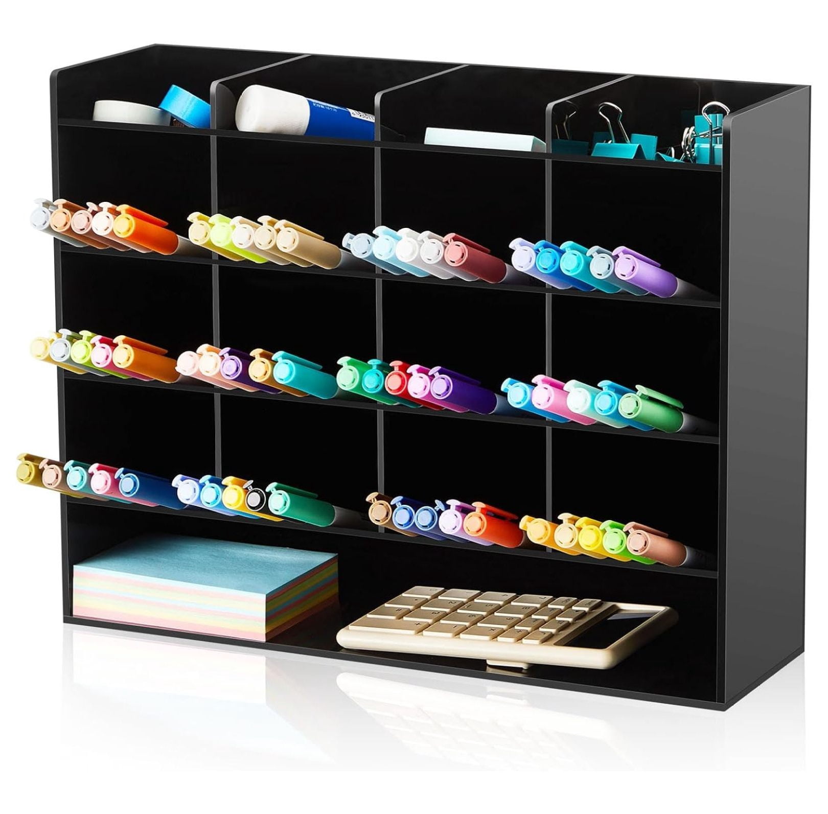 Acrylic Pen Organizer Storage Vertical Marker Organizer Acrylic Pen ...