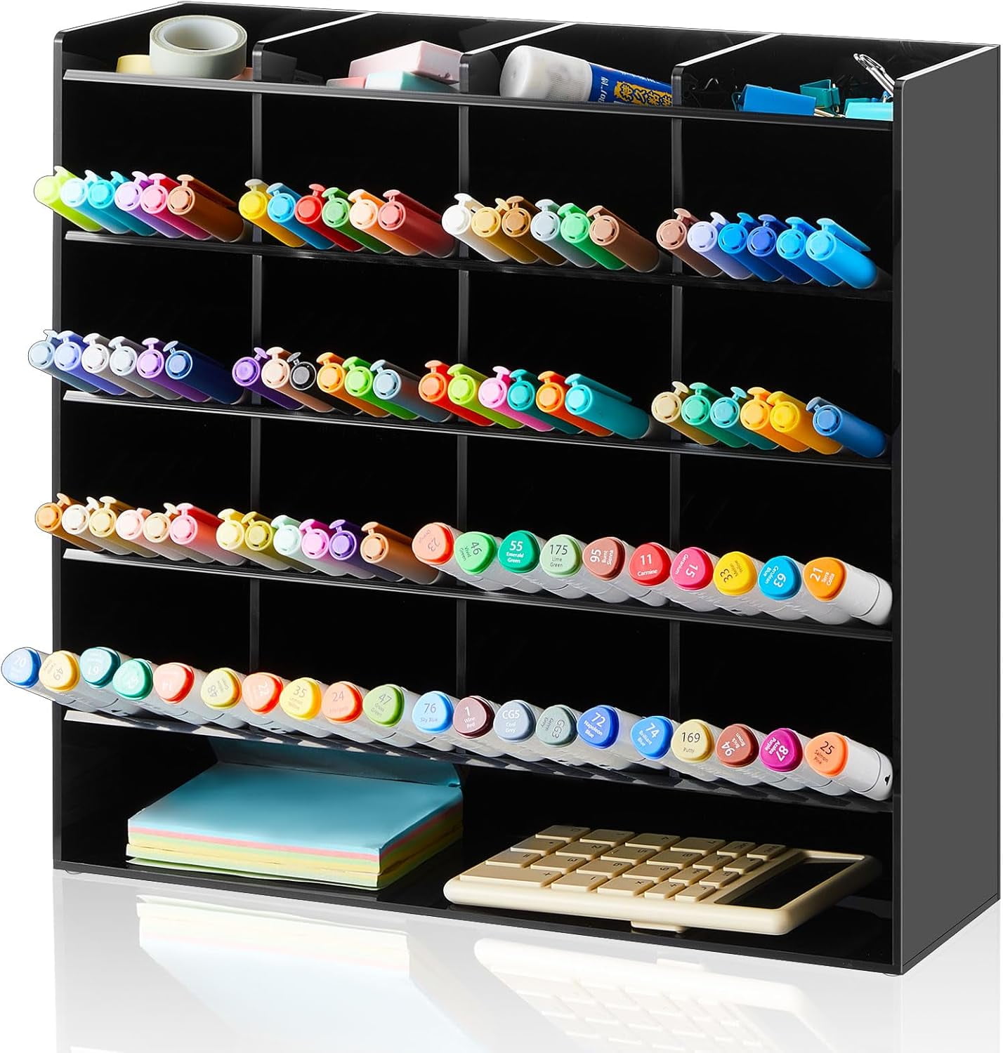 Acrylic Pen Organizer Storage Vertical Marker Organizer Acrylic Pen ...