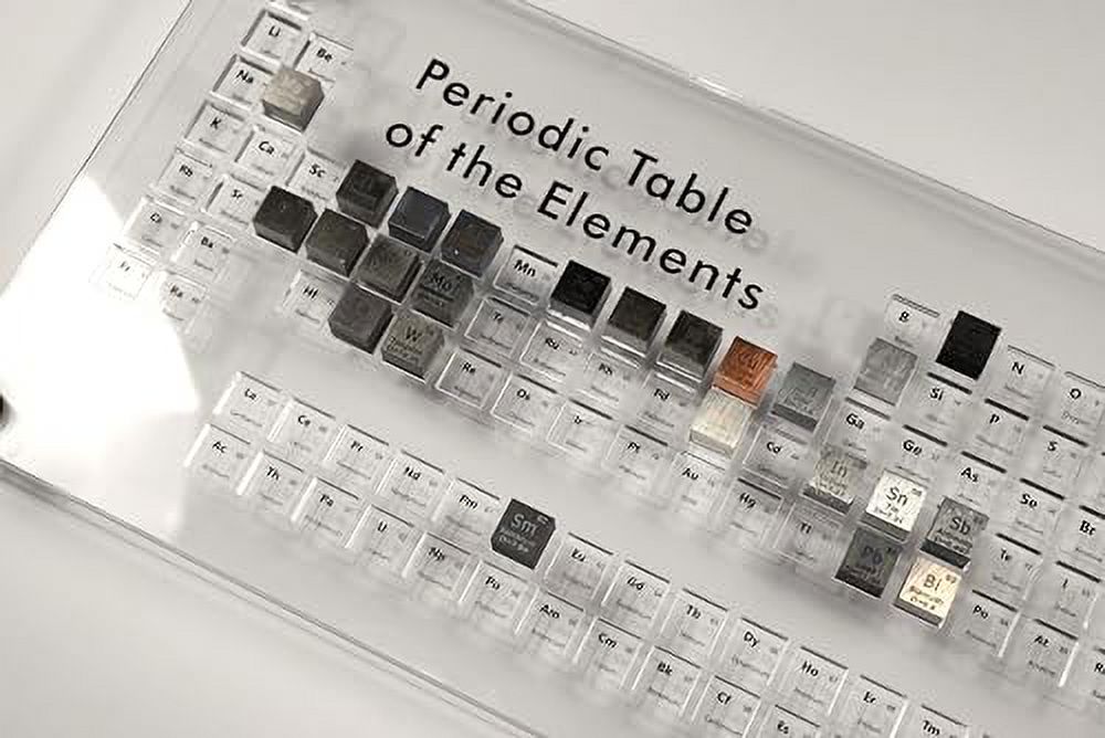 Acrylic Periodic Table Bracket Tray for 0.39" 10mm Element Cubes Clear ...