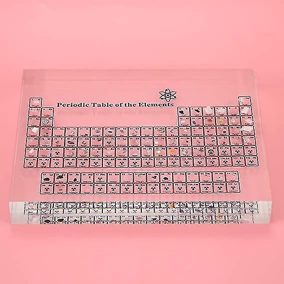 Acrylic Periodic Table Display With Real Elements Teaching School Day ...
