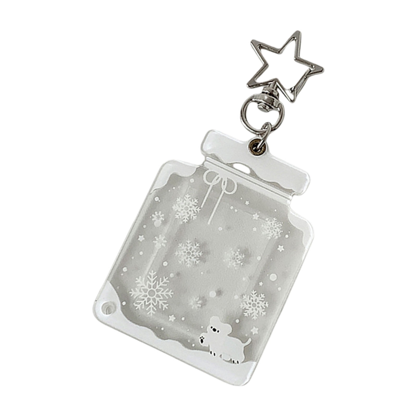 Acrylic Photocard Holder,Lovely Credit Card Sleeve Pendant Keychain ...
