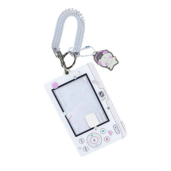 Acrylic Photocard Holder with Pendant Keychain Bus Card Protector ...