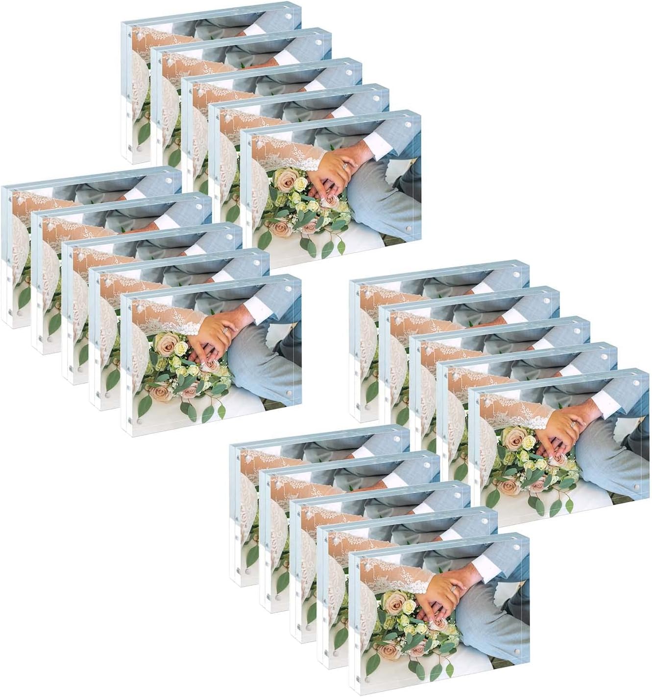 Acrylic Picture Frame 2.5 x 3.5 Clear Acrylic Business Card Frame ...