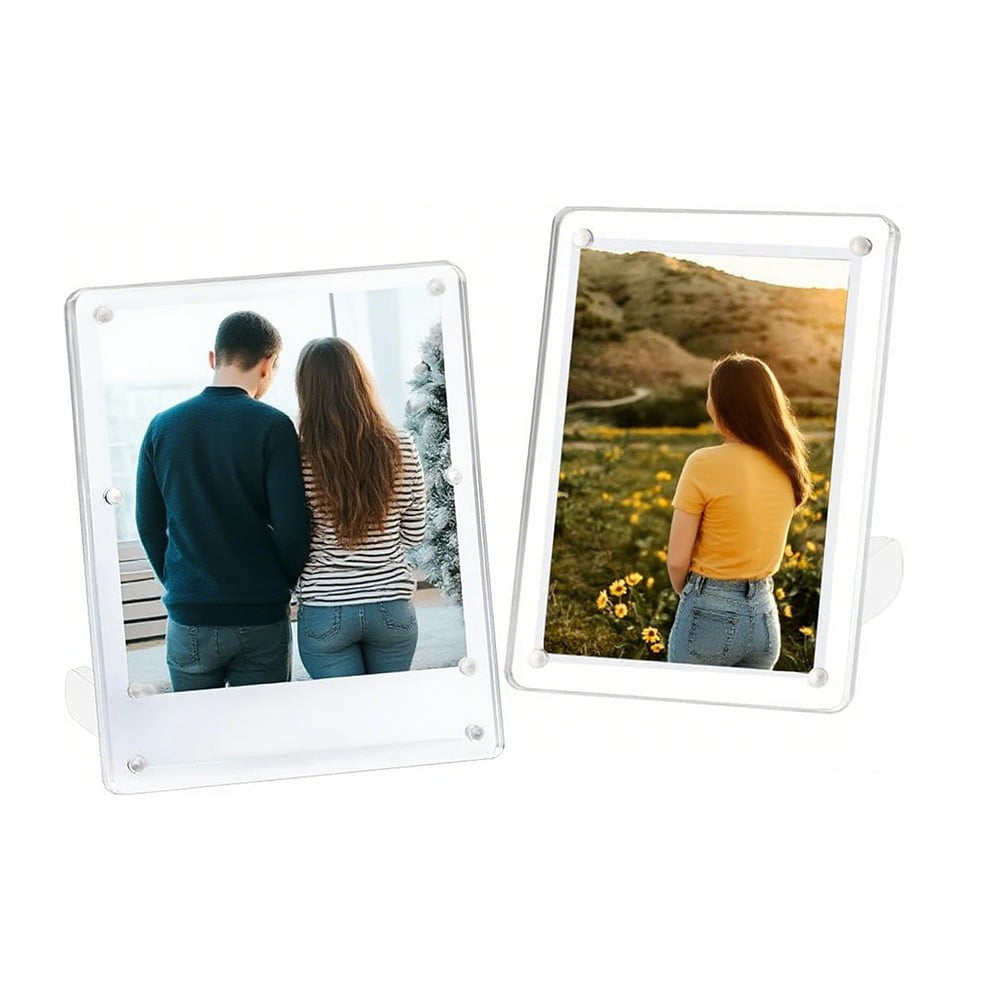 Acrylic Picture Frames 2 Pack: Stylish, high-definition& for Versatile ...