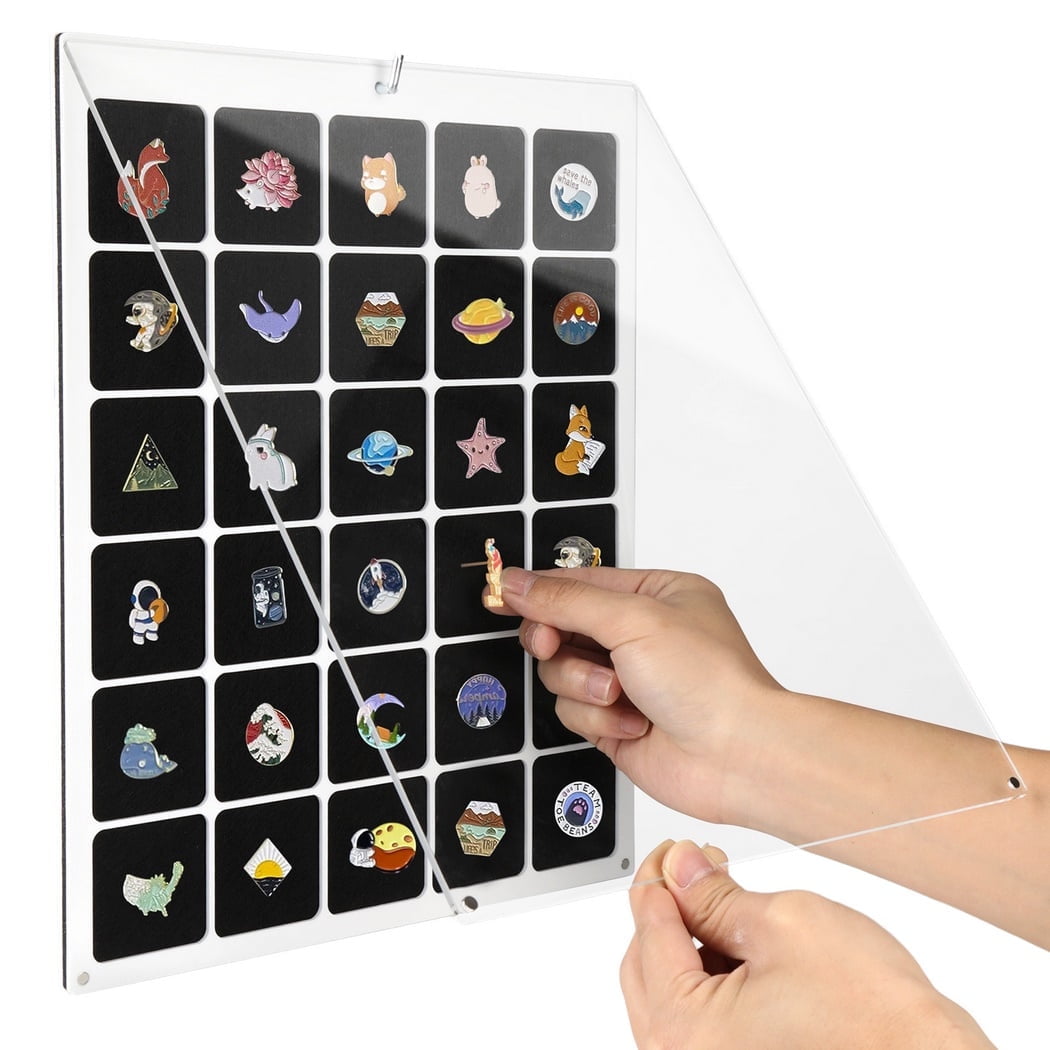 30 Grids Acrylic Pin Display and Organizer Board, 11 x 14 inch ...
