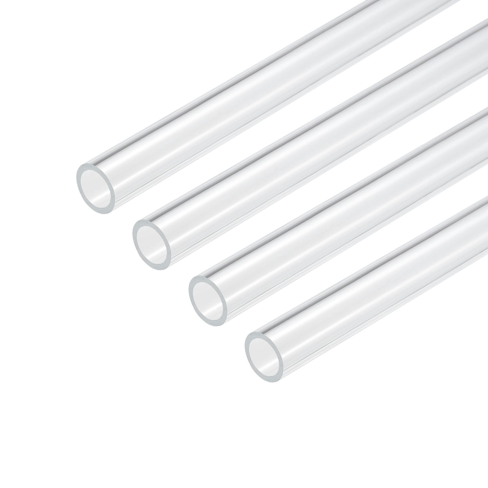 Acrylic Pipe Clear Rigid Round Tube 12mm ID 16mm OD 10" for Lamps and ...