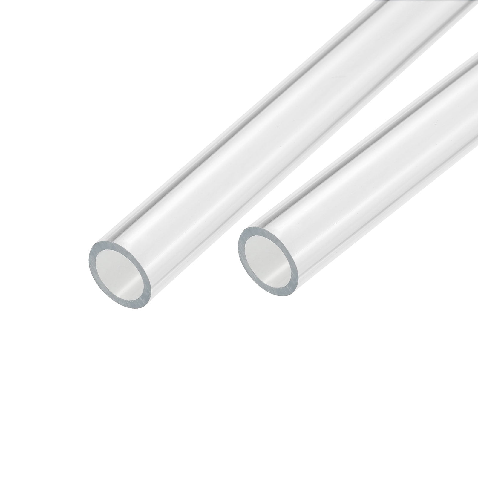 Acrylic Pipe Clear Rigid Round Tube 12mm ID 16mm OD 14" for Lamps and ...