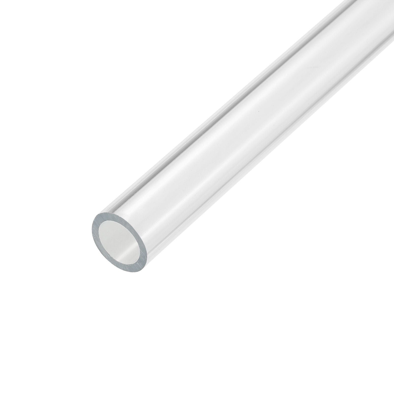 Acrylic Pipe Clear Rigid Round Tube 15mm ID 18mm OD 14" for Lamps and ...