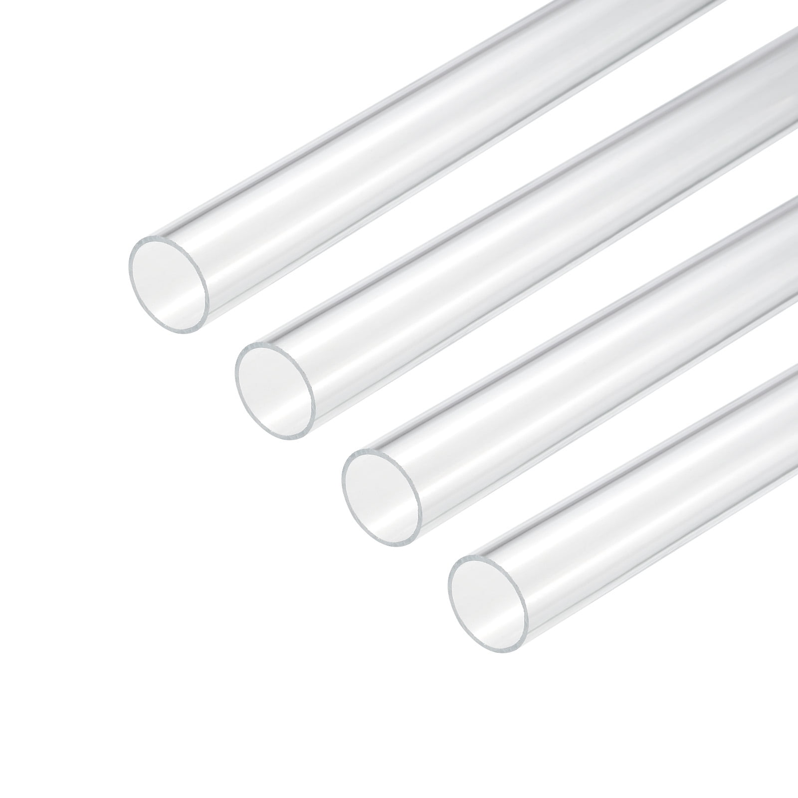 Acrylic Pipe Clear Rigid Round Tube 18mm ID 20mm OD 10" for Lamps and ...