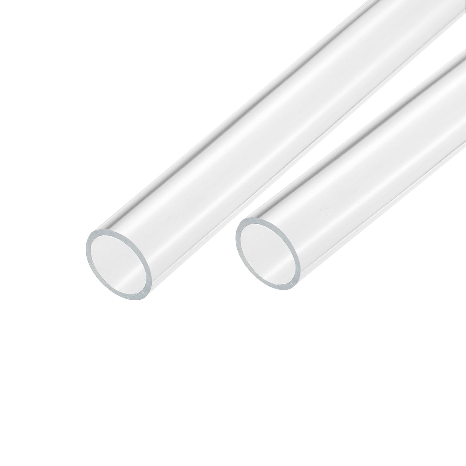 Acrylic Pipe Clear Rigid Round Tube 18mm ID 20mm OD 14" for Lamps and ...