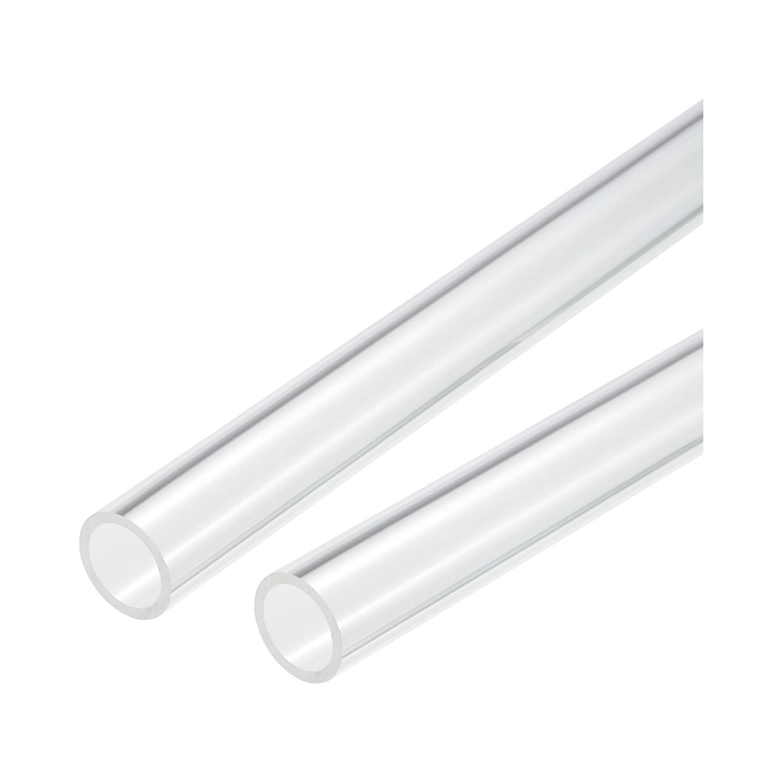 Acrylic Pipe Clear Rigid Round Tube 18mm ID 22mm OD 10" for Lamps and ...