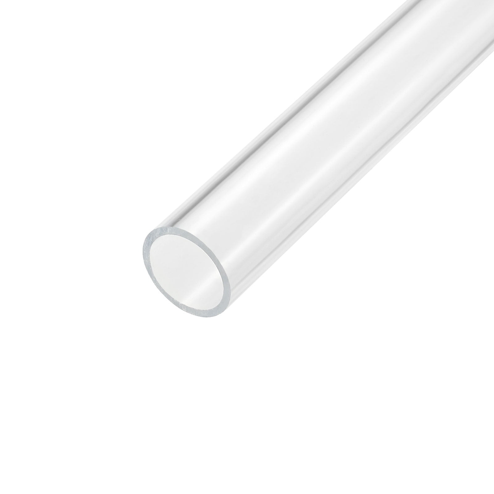 Acrylic Pipe Clear Rigid Round Tube 26mm ID 30mm OD 14" for Lamps and ...