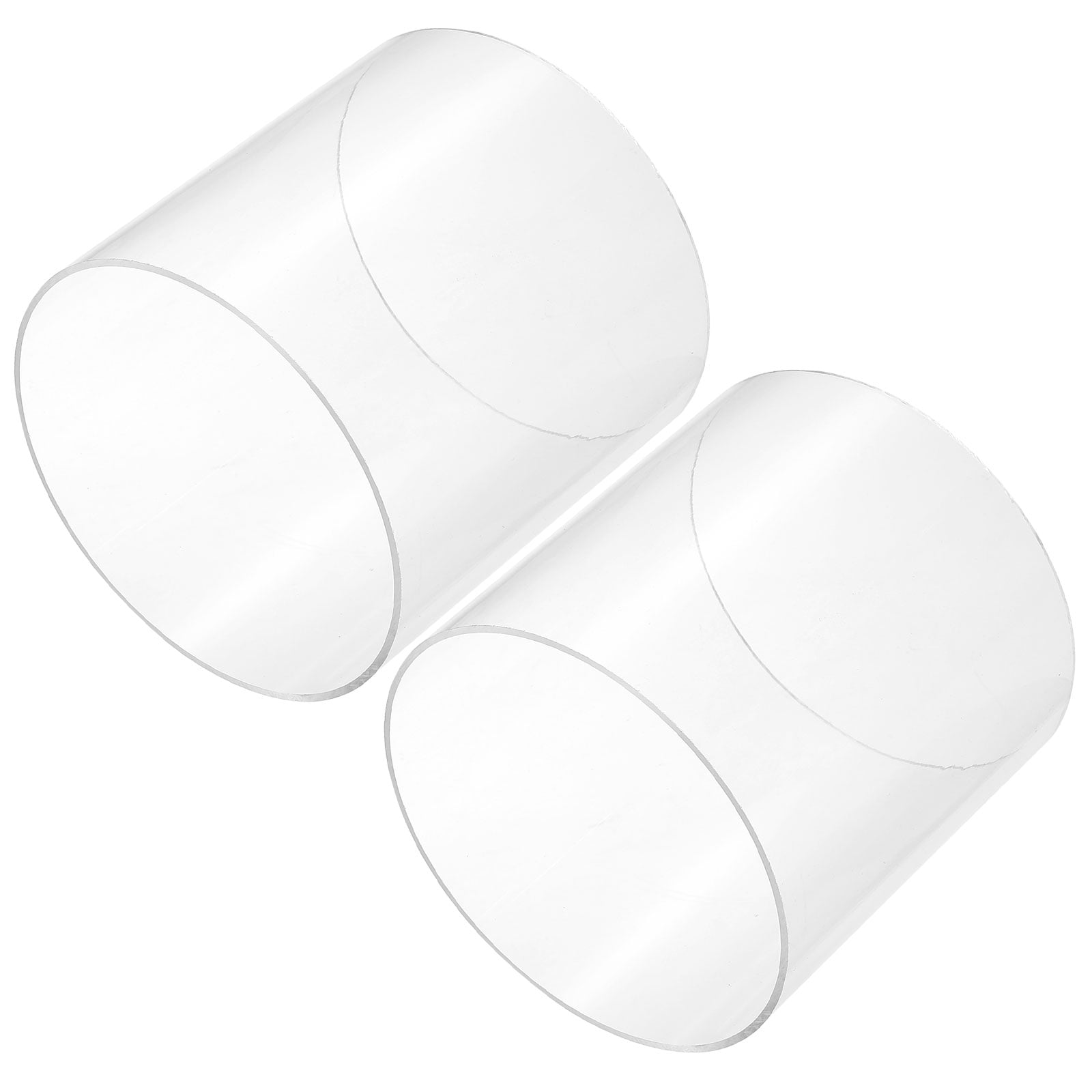 Acrylic Pipe Clear Rigid Round Tube 2pcs 145mm ID 150mm OD 6" for Lamps ...