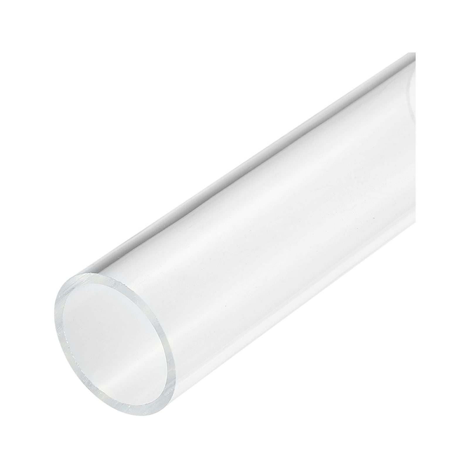 Acrylic Pipe Clear Rigid Round Tube 34mm ID 40mm OD 6" for Lamps and ...