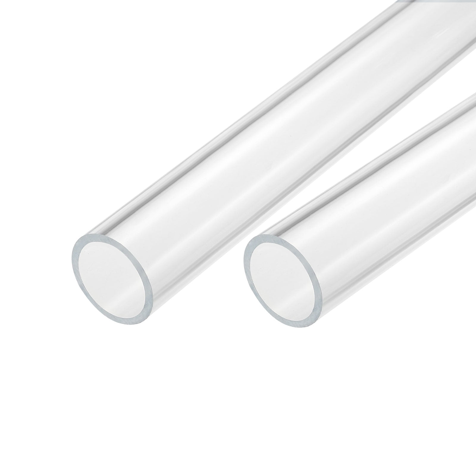 Acrylic Pipe Clear Rigid Round Tube 36mm ID 40mm OD 14" for Lamps and ...