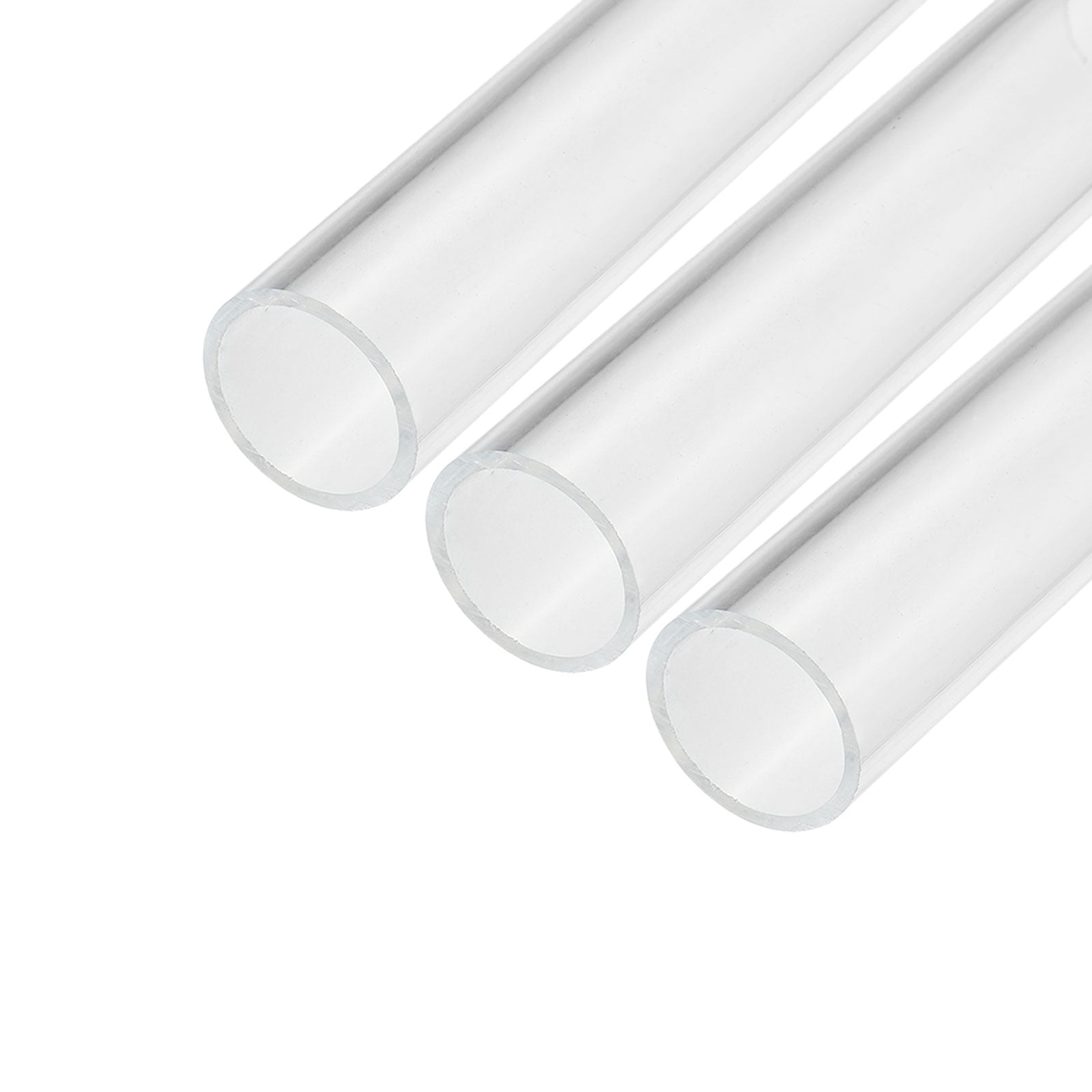 Acrylic Pipe Clear Rigid Round Tube 3pcs 30mm ID 40mm OD 6" for Lamps ...