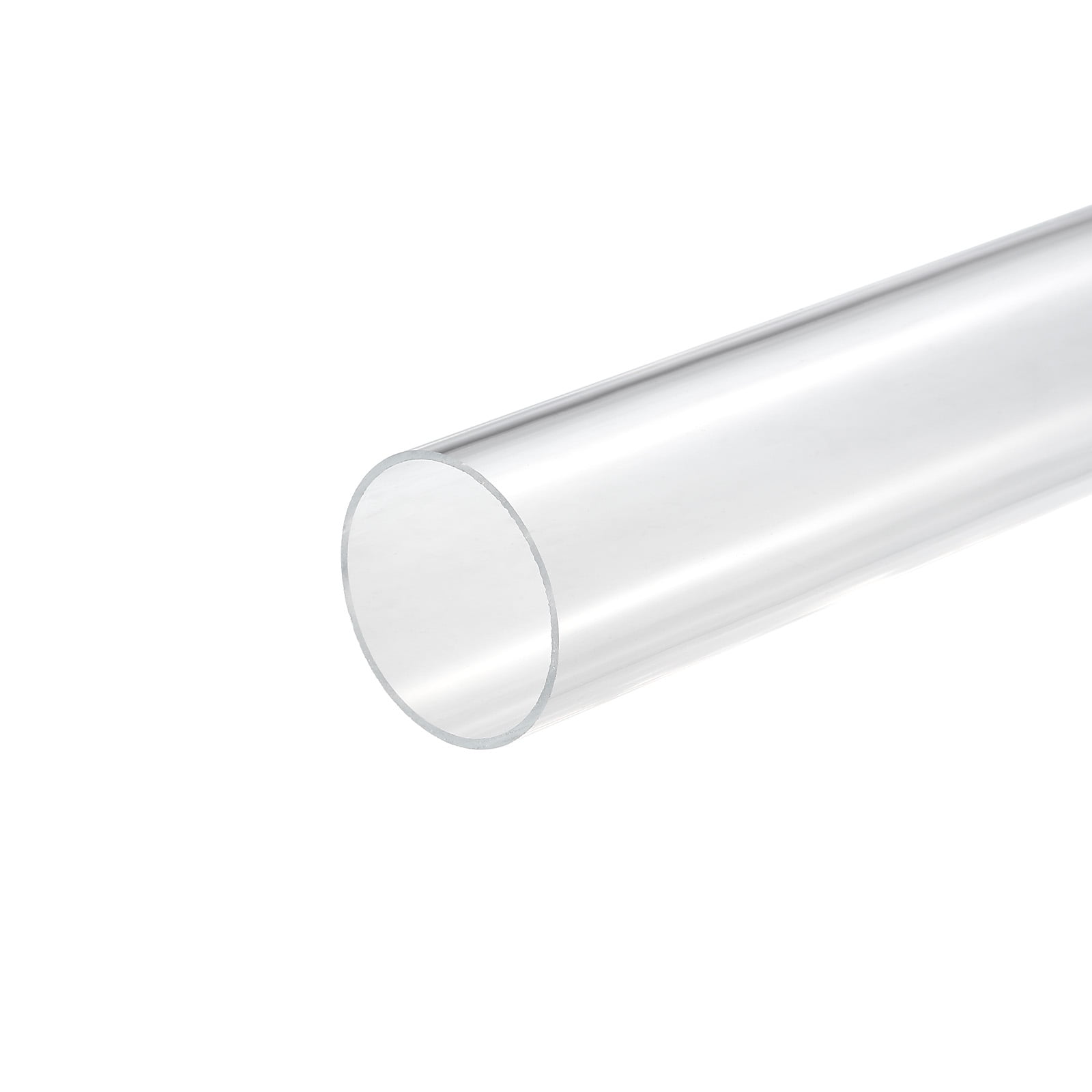 Acrylic Pipe Clear Rigid Round Tube 42mm ID 45mm OD 10" for Lamps and ...