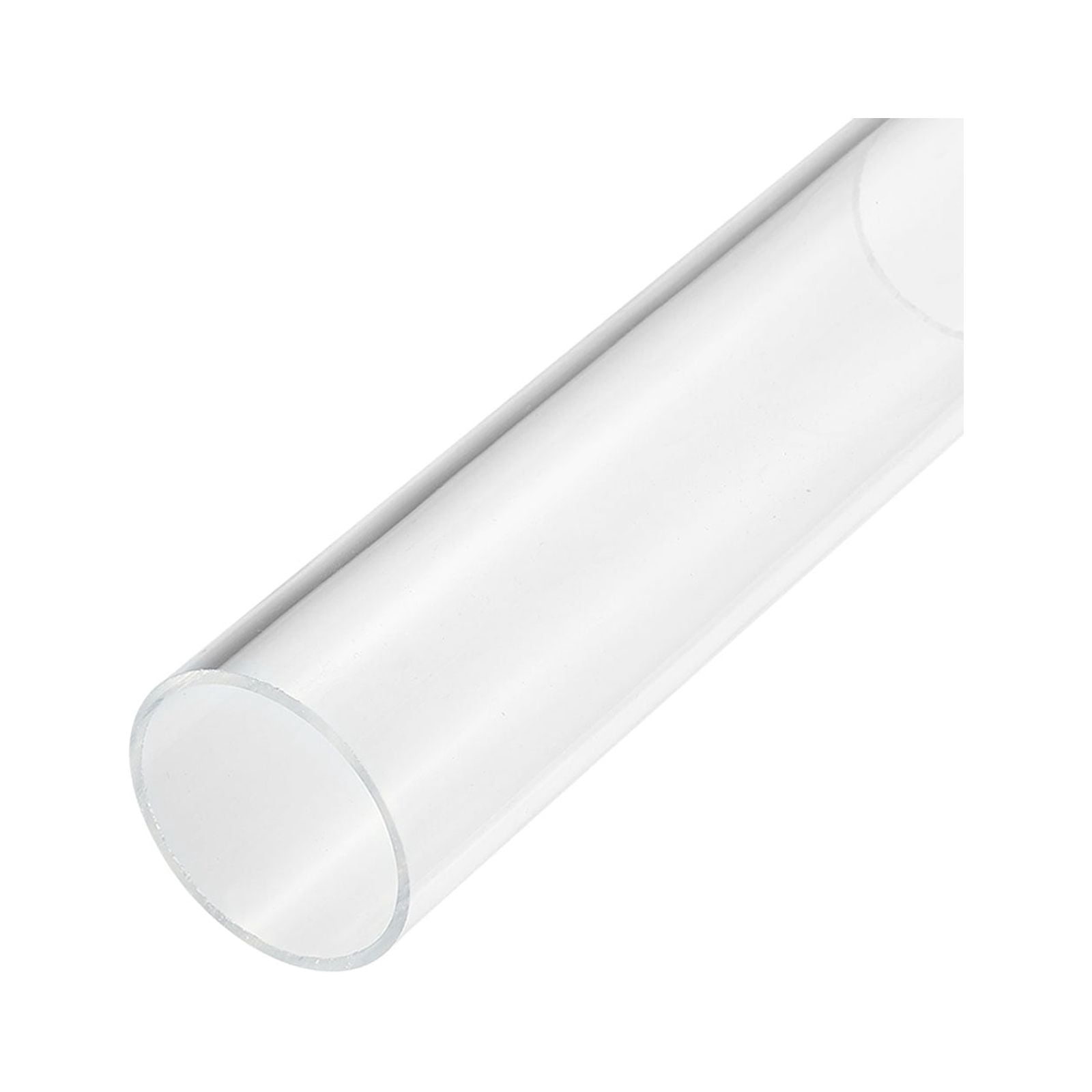 Acrylic Pipe Clear Rigid Round Tube 42mm ID 45mm OD 6" for Lamps and ...