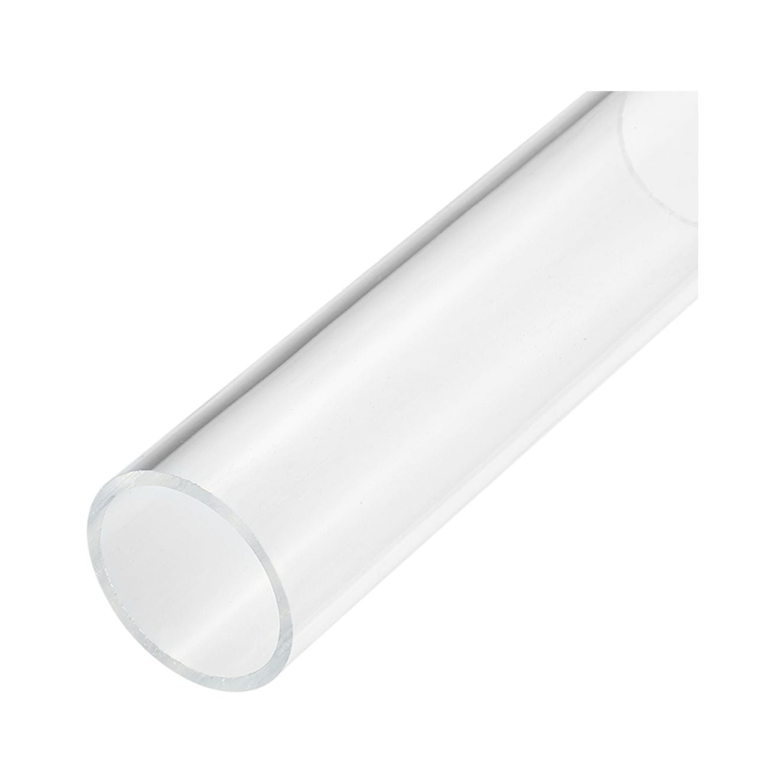 Acrylic Pipe Clear Rigid Round Tube 44mm ID 50mm OD 6" for Lamps and ...