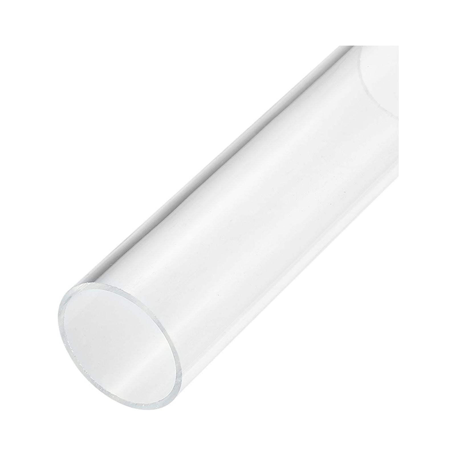 Acrylic Pipe Clear Rigid Round Tube 46mm ID 50mm OD 6" for Lamps and ...