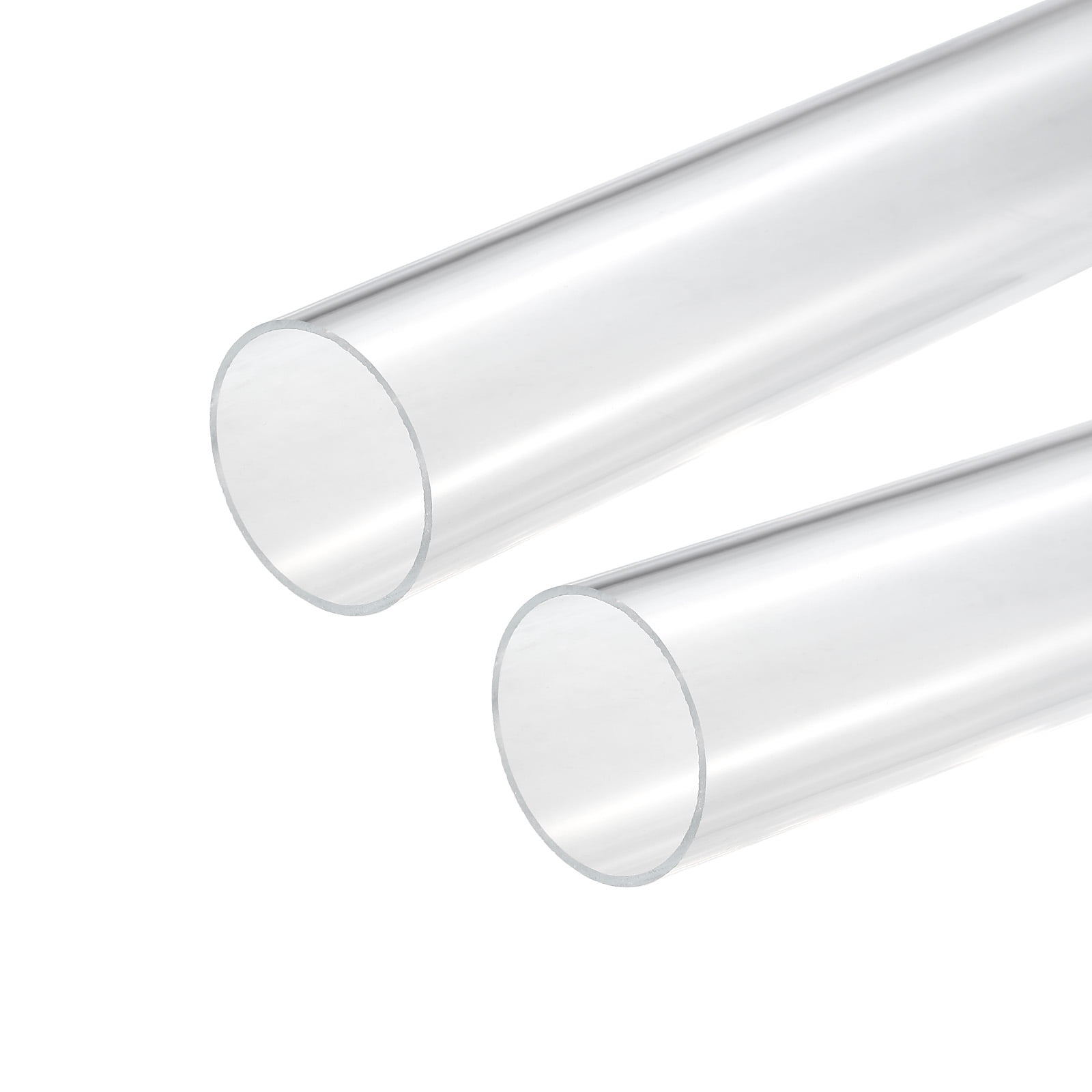 Acrylic Pipe Clear Rigid Round Tube 47mm ID 50mm OD 10" for Lamps and ...