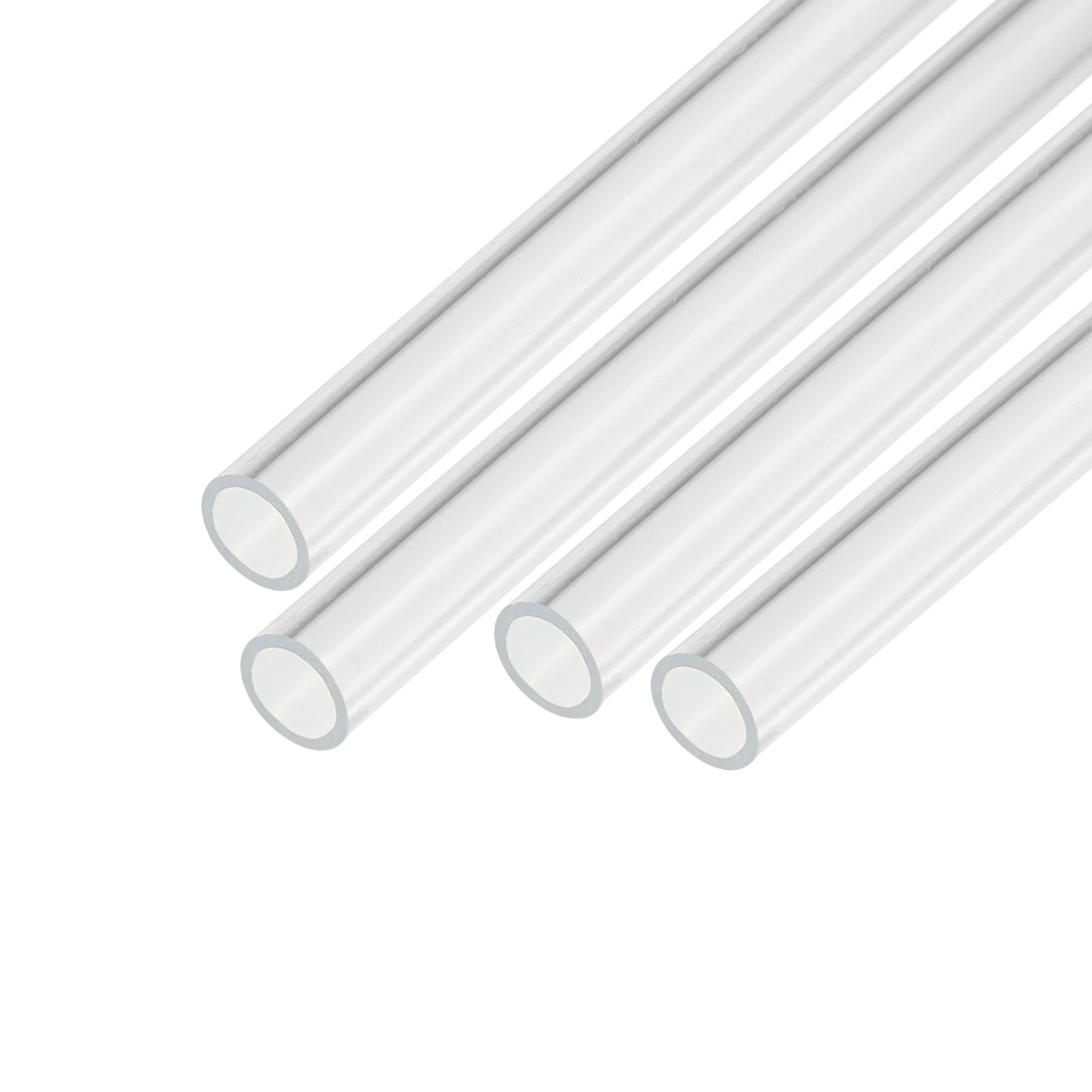 Acrylic Pipe Clear Rigid Round Tube 4pcs 6mm ID 8mm OD 6" for Lamps and ...