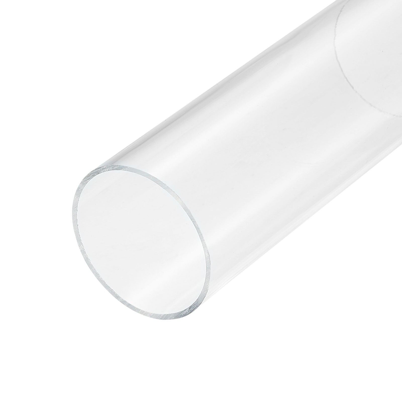 Acrylic Pipe Clear Rigid Round Tube 51mm ID 55mm OD 6" for Lamps and ...