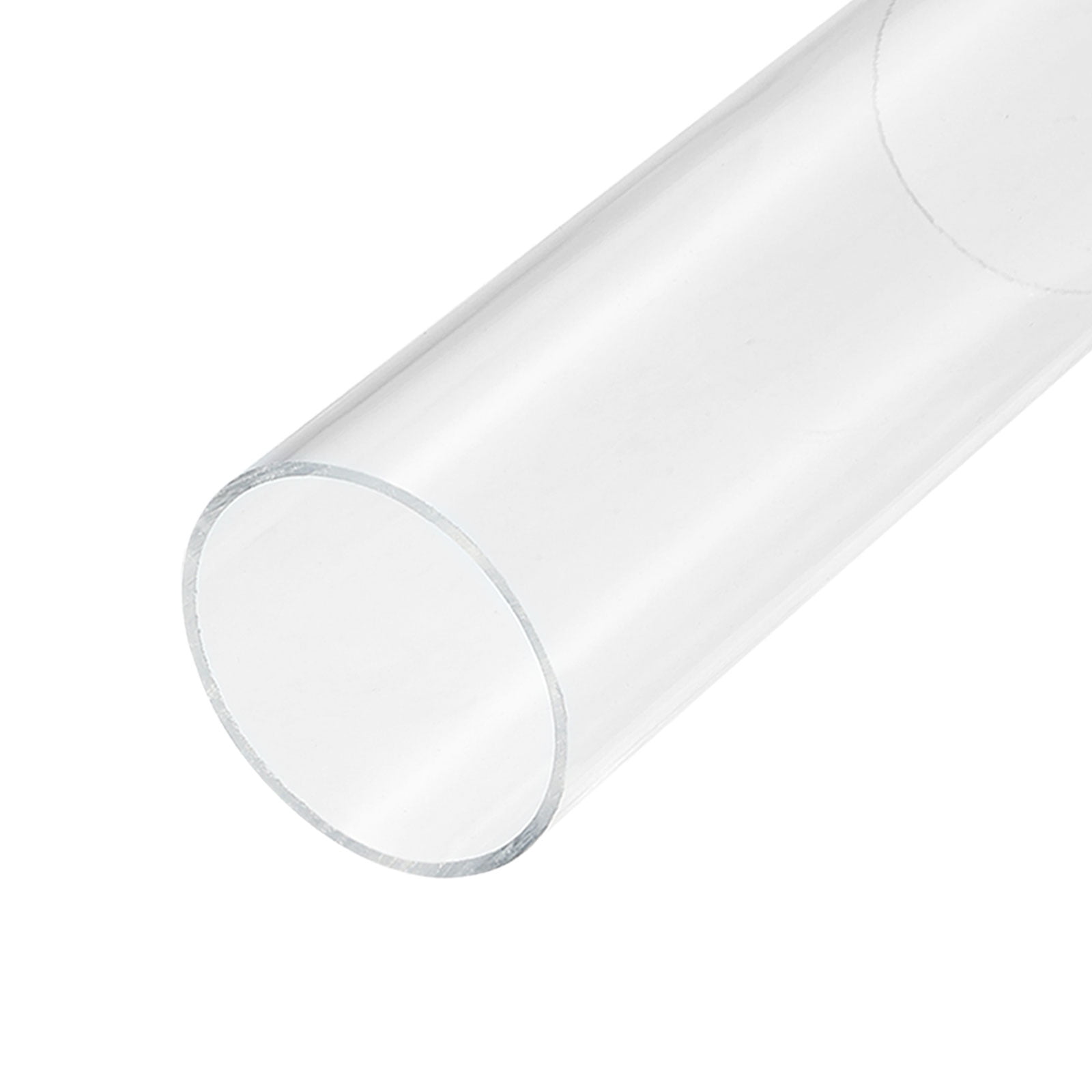 Acrylic Pipe Clear Rigid Round Tube 56mm ID 60mm OD 6" for Lamps and ...