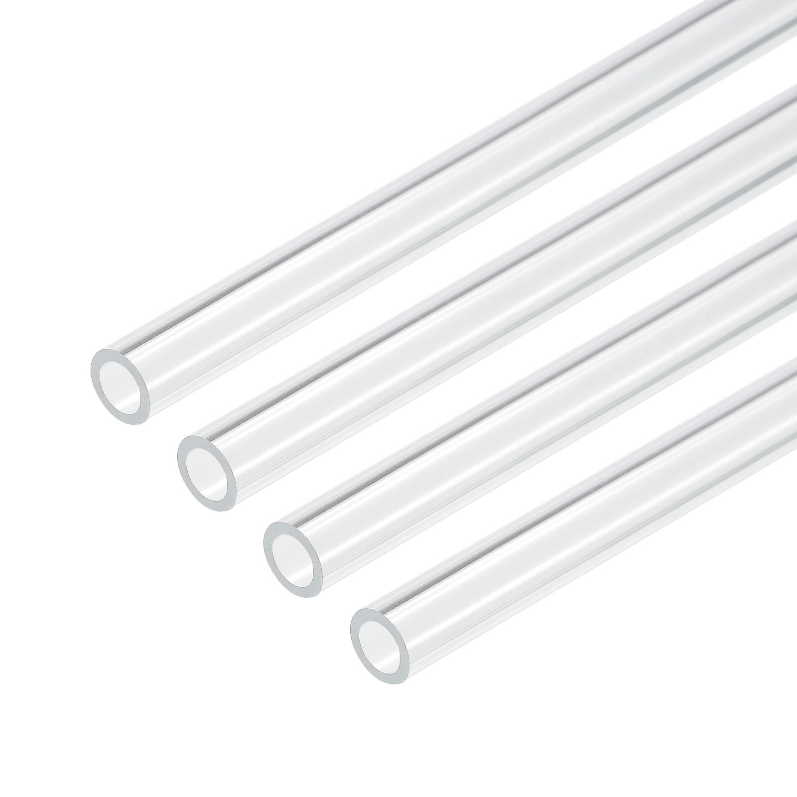 Acrylic Pipe Clear Rigid Round Tube 5mm ID 8mm OD 10" for Lamps and ...