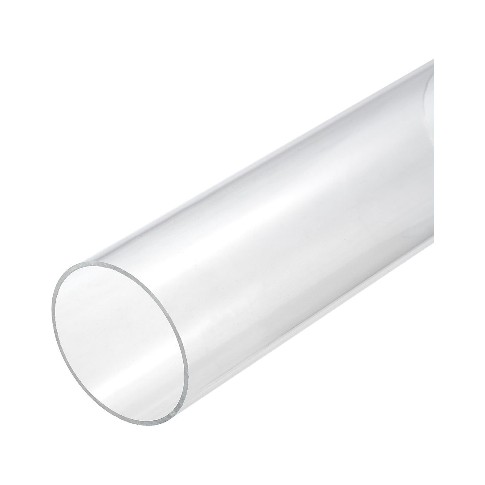 Acrylic Pipe Clear Rigid Round Tube 61mm ID 65mm OD 10" for Lamps and ...