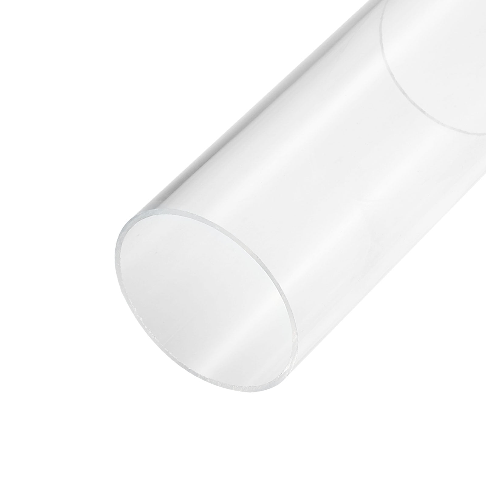 Acrylic Pipe Clear Rigid Round Tube 66mm ID 70mm OD 6" for Lamps and ...