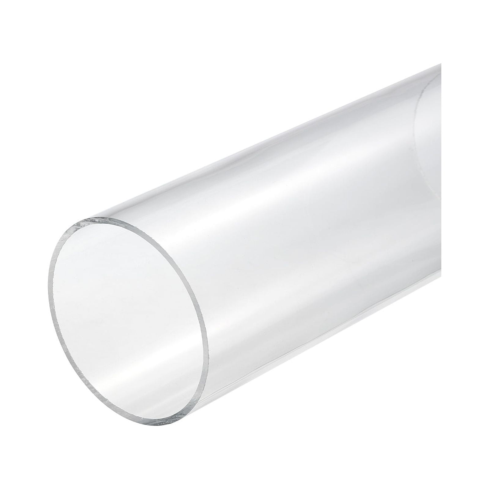Acrylic Pipe Clear Rigid Round Tube 74mm ID 80mm OD 10" for Lamps and ...
