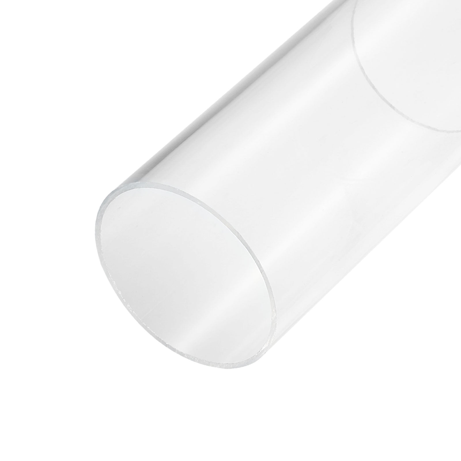 Acrylic Pipe Clear Rigid Round Tube 81mm ID 85mm OD 6" for Lamps and ...