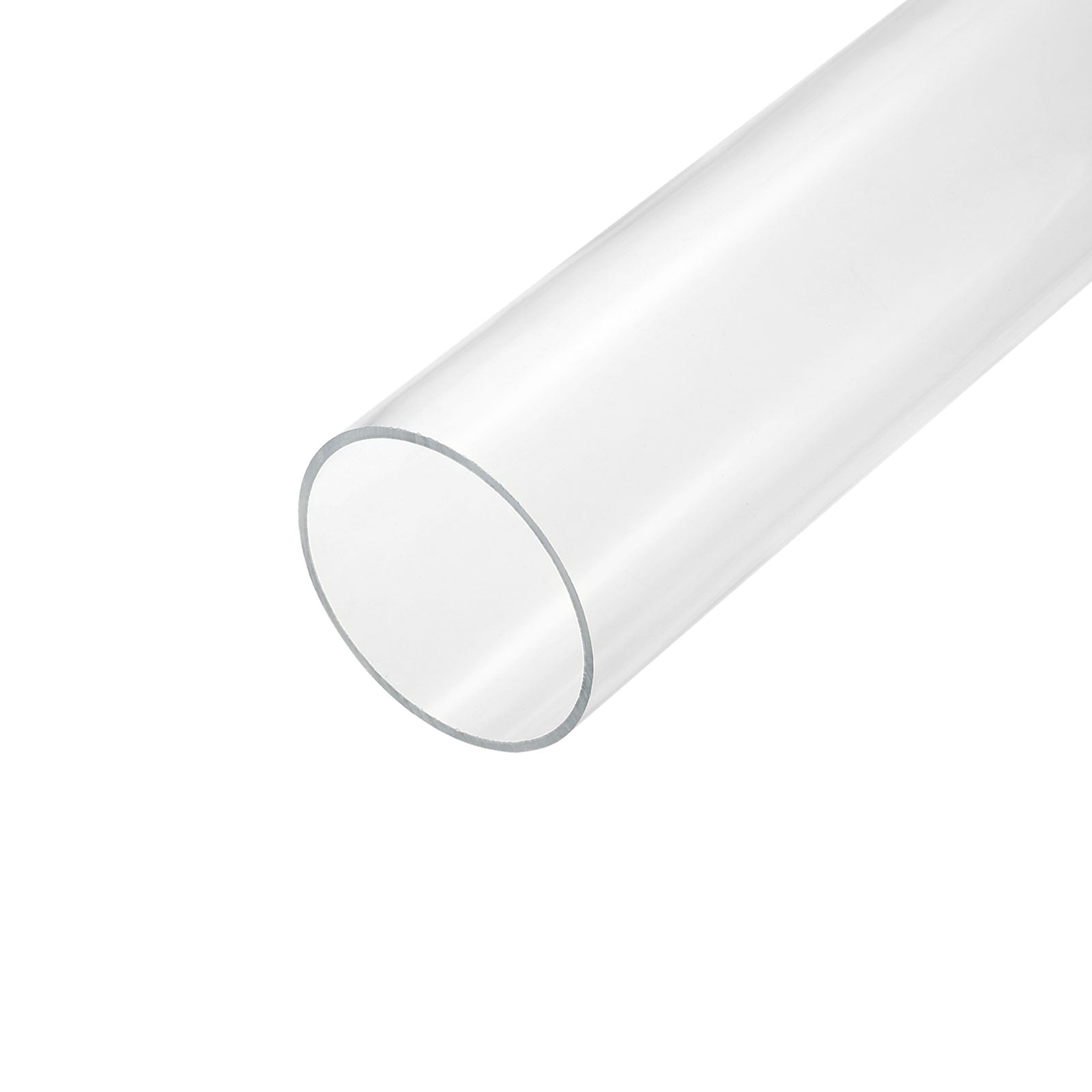 Acrylic Pipe Clear Rigid Round Tube 94mm ID 100mm OD 14" for Lamps and ...