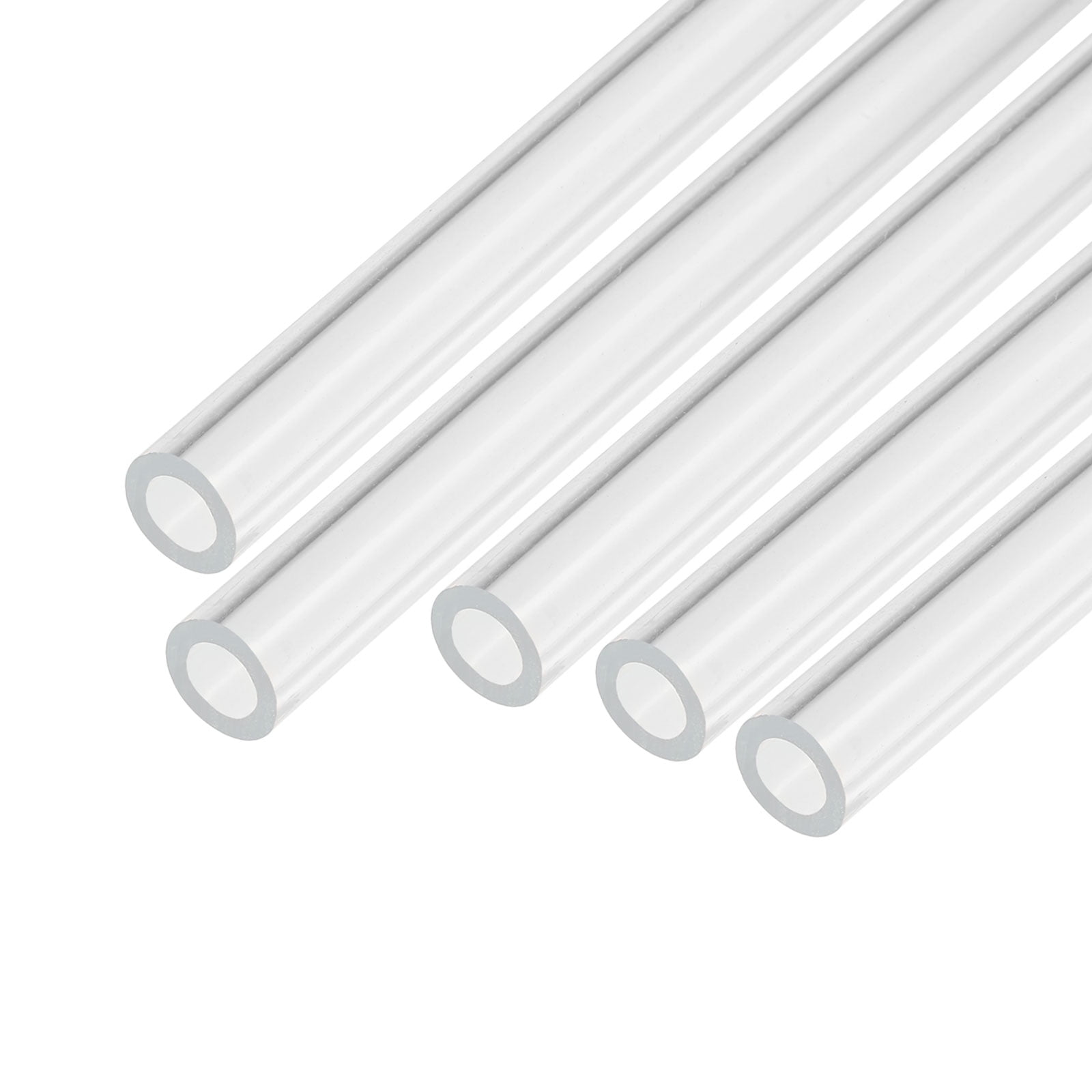 Acrylic Pipe Clear Rigid Round Tube 9pcs 6mm ID 10mm OD 6" for Lamps ...