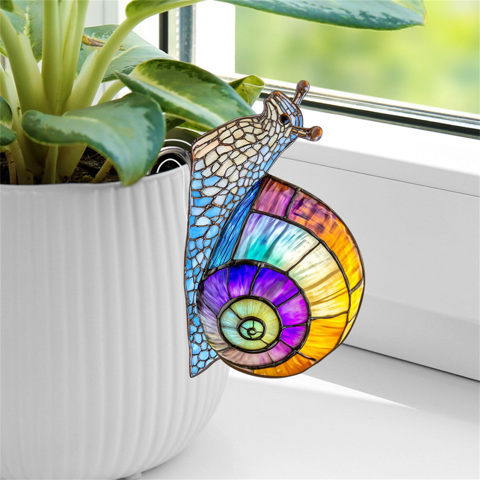 Acrylic Planter, Transparent Colorful Flower Pot for Home Office Decor ...