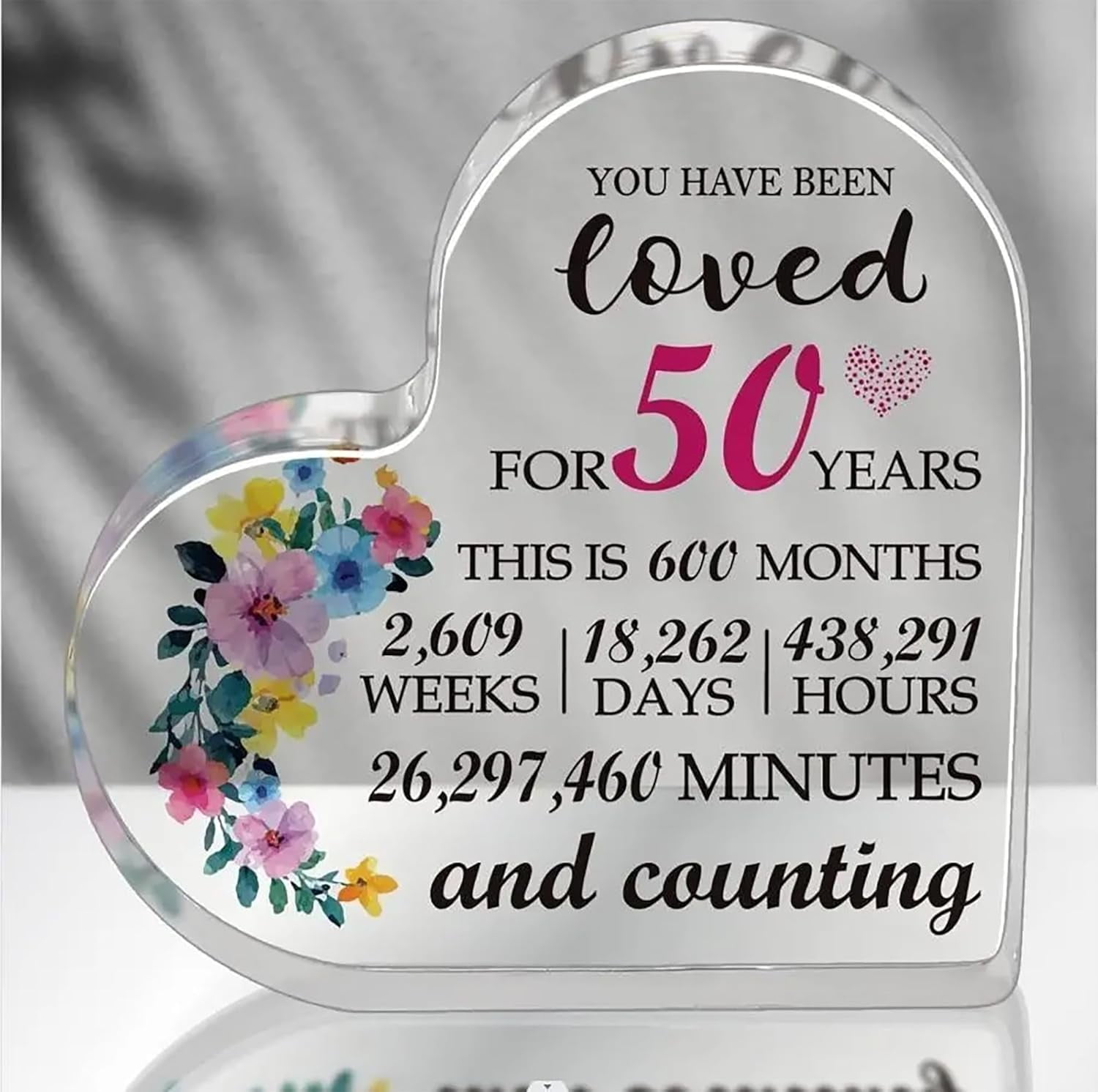 Acrylic Plaque & Paperweight: Sunflower Heart Table Decoration for ...