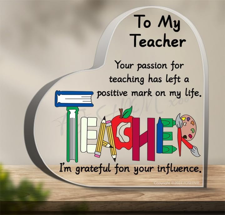 Acrylic Plaque Teacher Appreciation Gifts Ideas For Teacher‘S Day ...