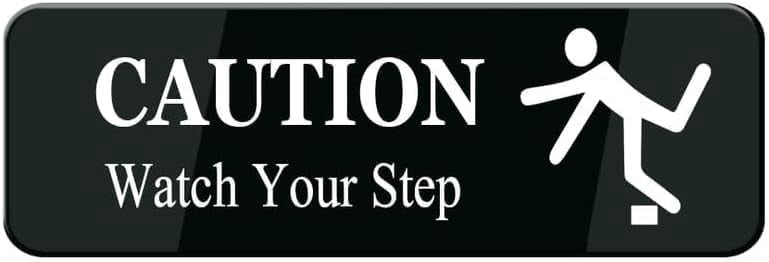 Acrylic Plastic Sign 3x10 Inch Caution Watch Your Step Sign Acrylic ...