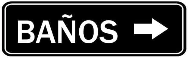 Acrylic Plastic Sign Ban Os Right Arrow Directional Acrylic Sign For ...