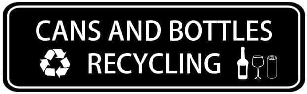 Acrylic Plastic Sign Cans And Bottles Recycling Acrylic Sign For Office ...