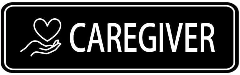 Acrylic Plastic Sign Caregiver Sign For Door Wall For Home And Business ...
