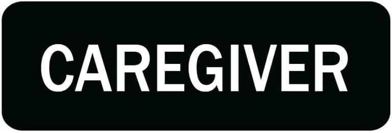Acrylic Plastic Sign Caregiver Sign For House, Strong Self-Adhesive ...