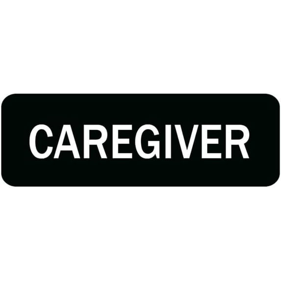 Acrylic Plastic Sign Caregiver Sign For House, Strong Self-Adhesive ...