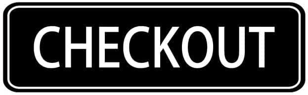 Acrylic Plastic Sign Checkout Acrylic Sign For Office Door Wall Home ...