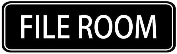 Acrylic Plastic Sign File Room Acrylic Sign For Office Door Wall Home ...
