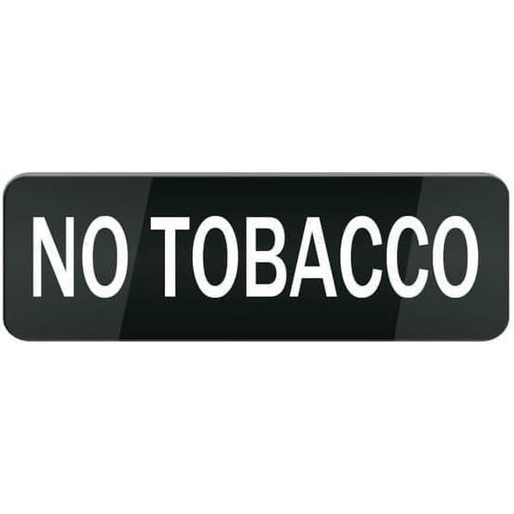 Acrylic Plastic Sign No Tobacco Fade Resisting Signs for Office and ...