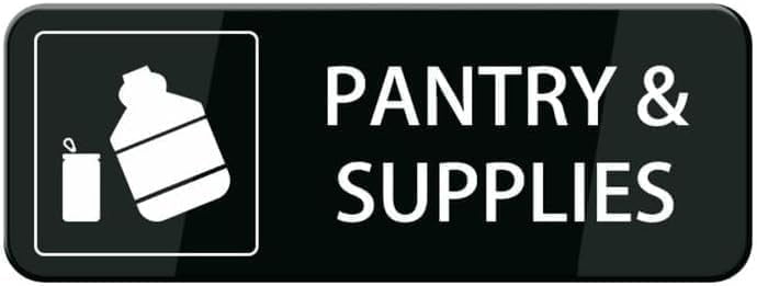 Acrylic Plastic Sign Pantry Supplies Acrylic Warning Sign, Door Wall ...